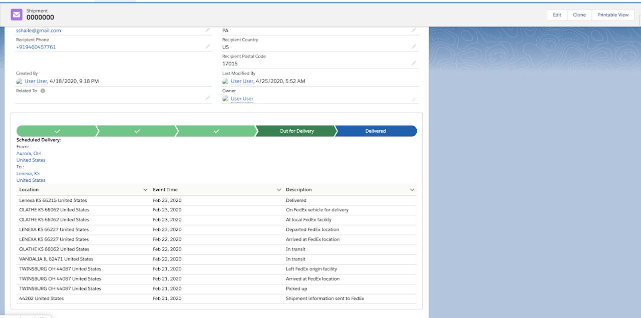 Adding Tracking Component On Lightning Record Page