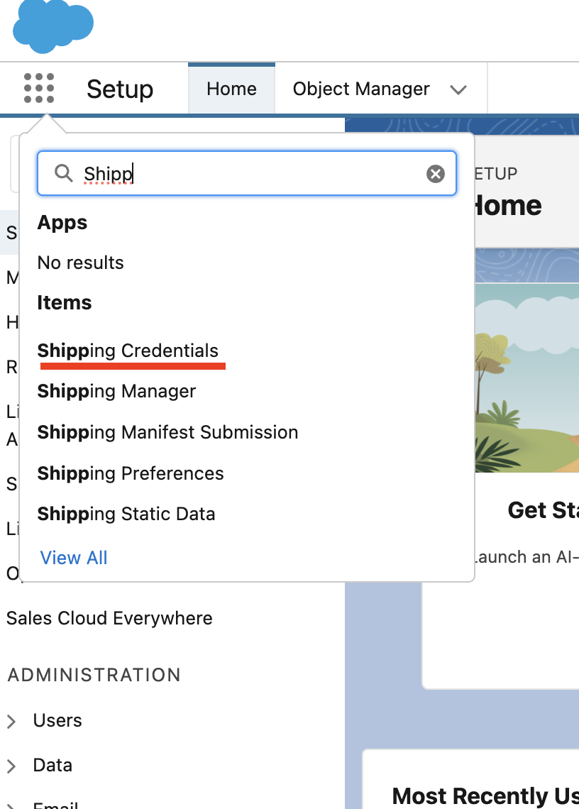 Configure UPS Account in Salesforce